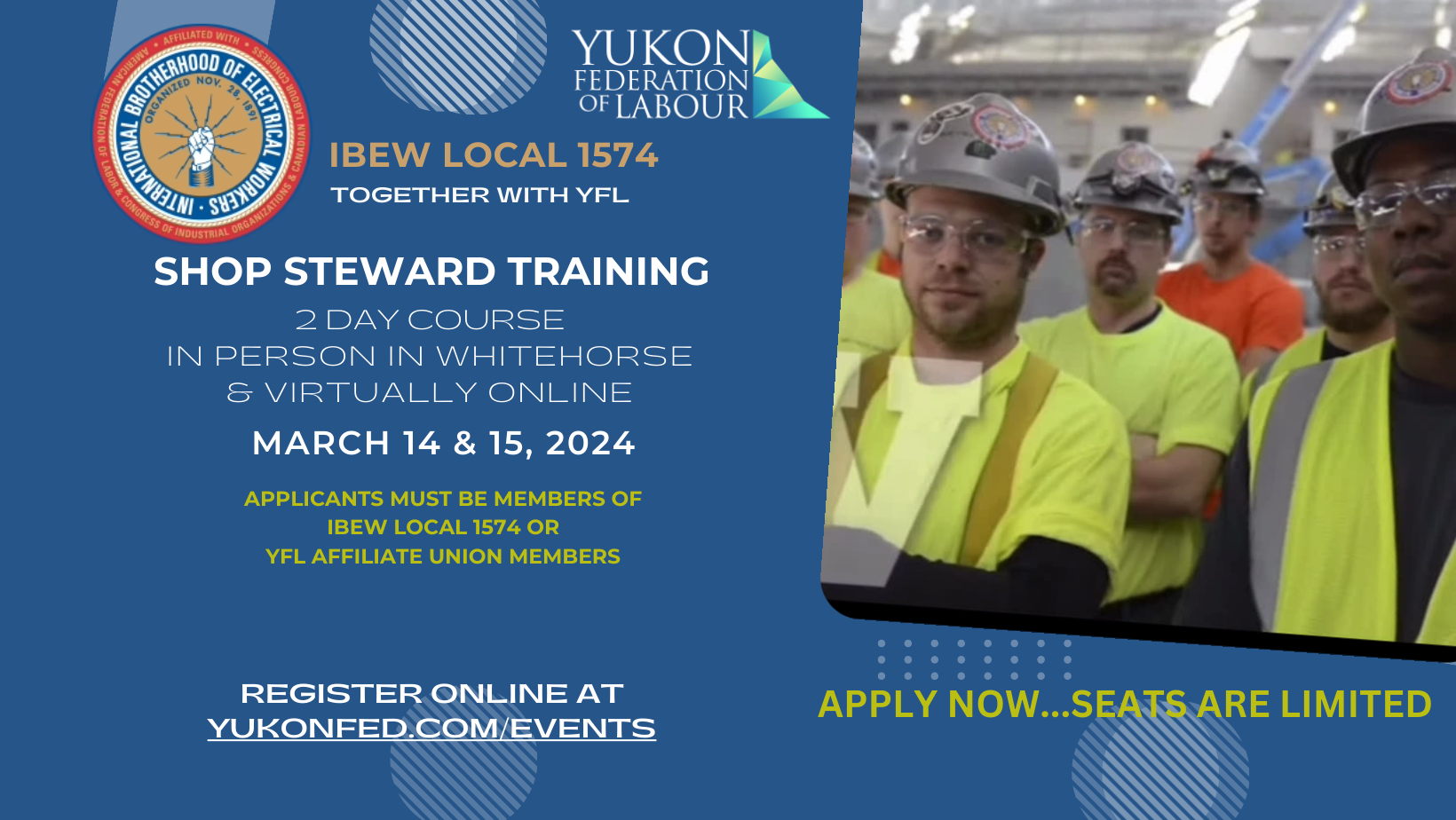 IBEW & YFL 2 Day Shop Steward Course – Yukon Federation of Labour